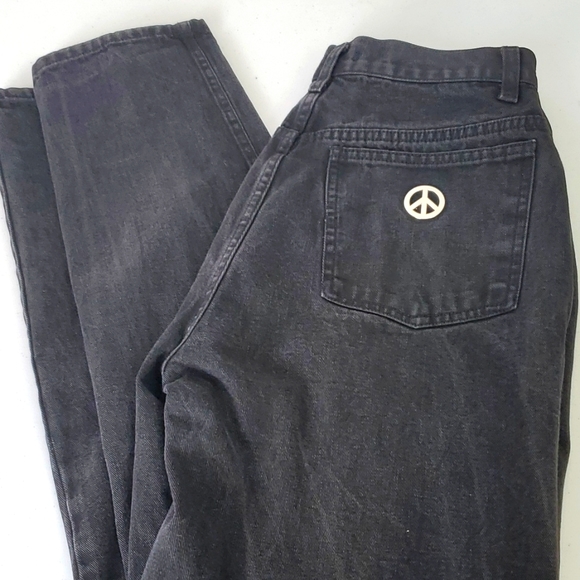 Moschino | Jeans | Moschino Black Jeans Peace Sign | Poshmark